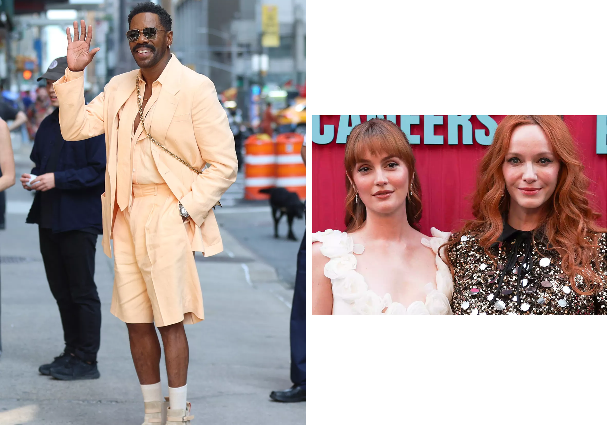 Celebrity moments of the week: Arnold’s piggy date, Blake’s bold look ...
