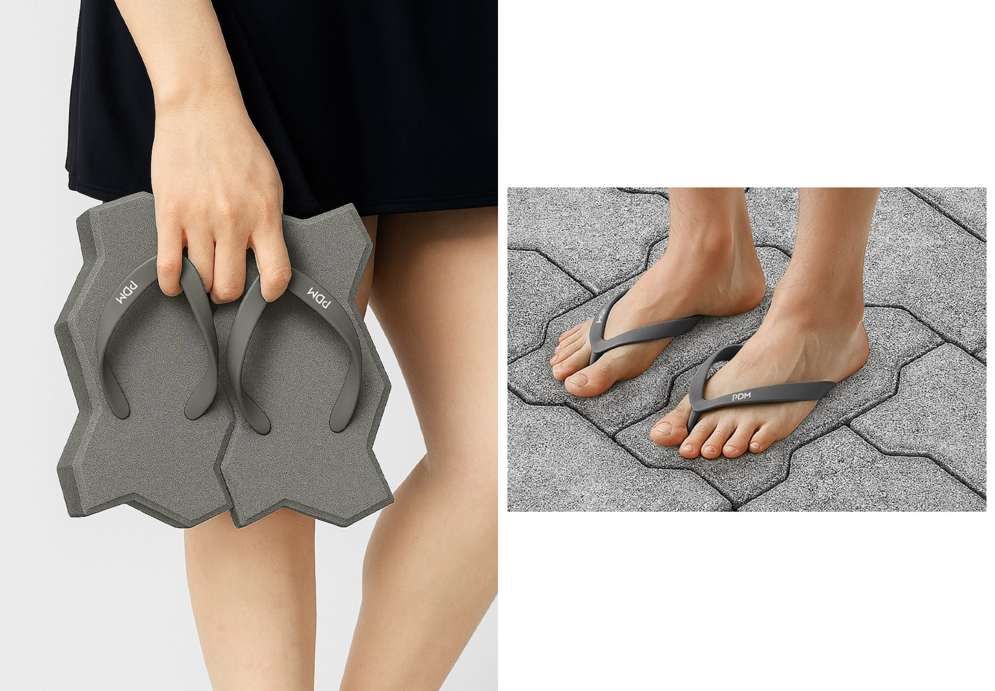 Paving-Stone Flip-Flops: Footwear That Anchors You to the Sidewalk | ge ...